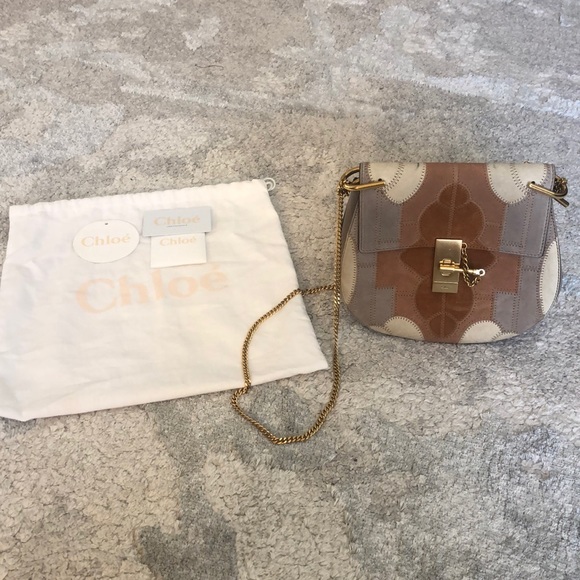 Chloe | Bags | Chloe Drew Suede Patchwork Bag | Poshmark